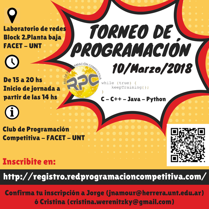 Torneo de Programación Competitiva – FACET Informa